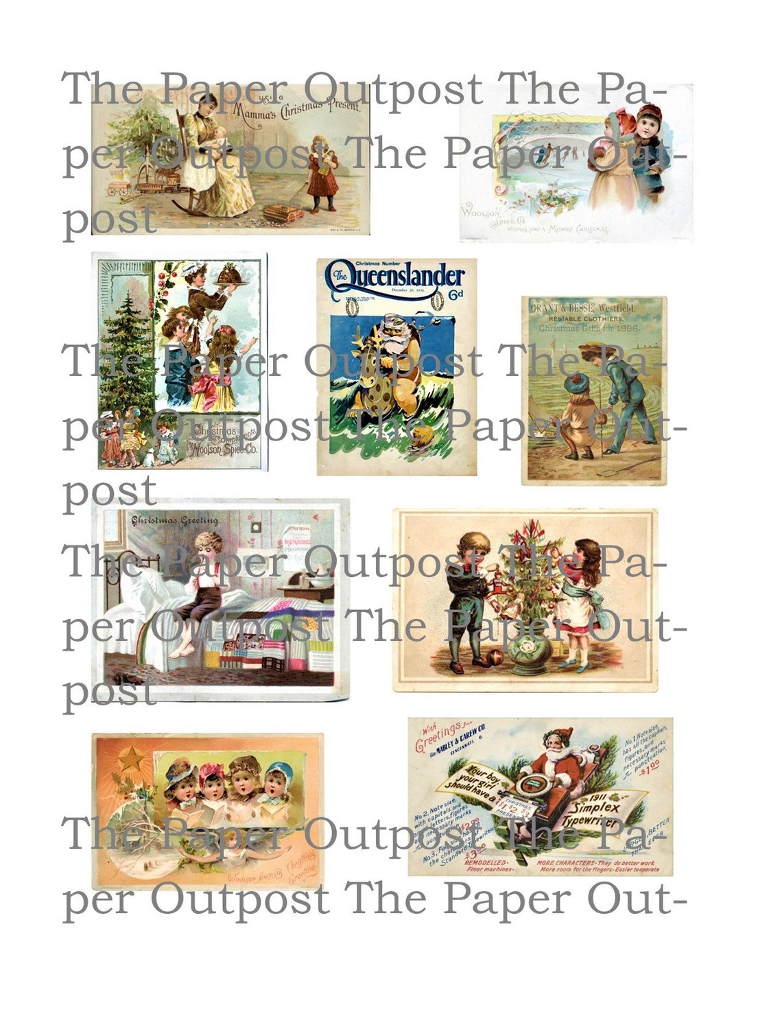 Christmas 2020 Vintage Digital Printable Kit Digi Kit Digikit - Etsy