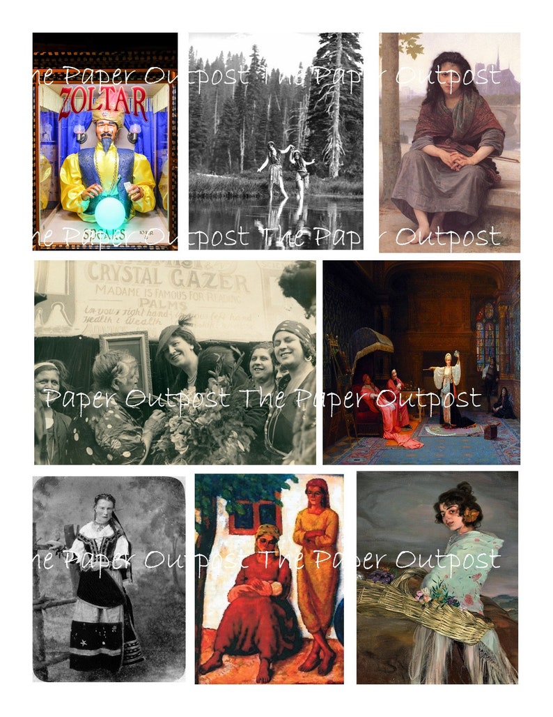 GYPSY HEART Printable Digital Download Printable Image Vintage - Etsy