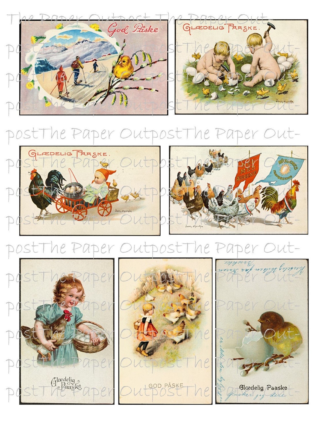 Easter Vintage Digikit Digital Kit Printable Digi Kit Digikit | Etsy