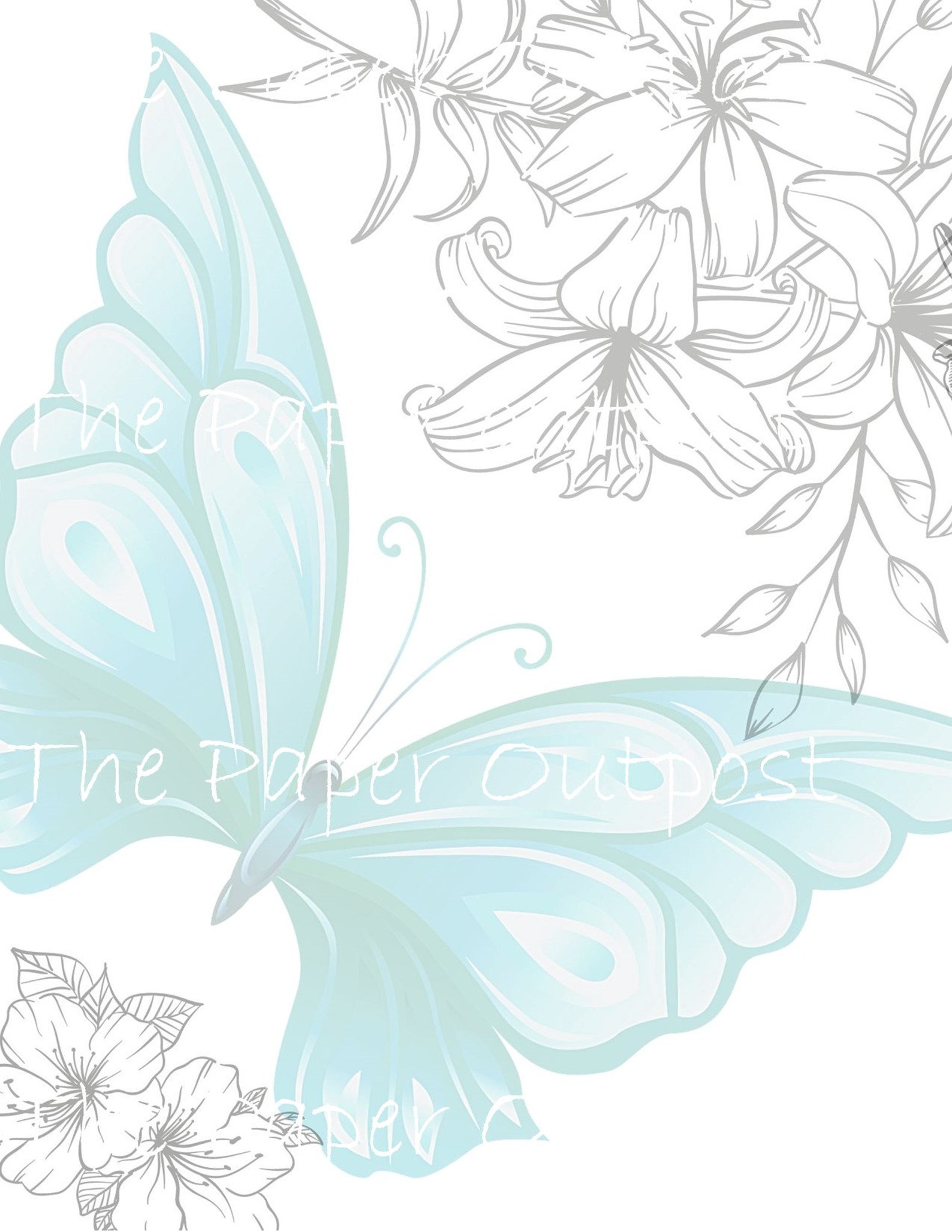 Butterfly Oasis Signature Pages Digikit Digital Printable - Etsy