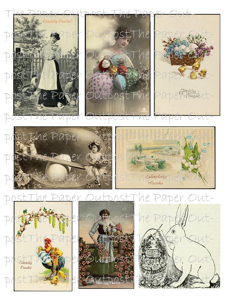 Easter Vintage Digikit Digital Kit Printable Digi Kit Digikit | Etsy