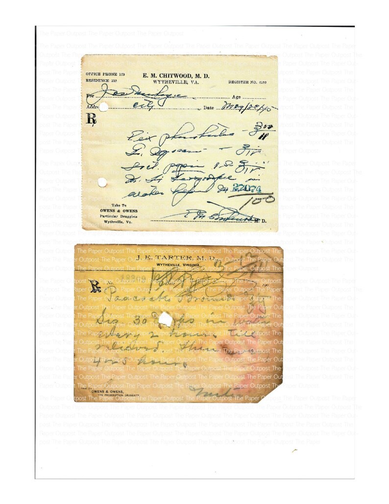Vintage Ephemera Digital Kit #2: Antique Paper Collection (digital ...