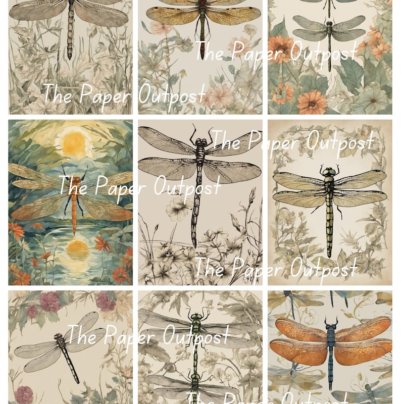 Dragonfly Paper - Etsy
