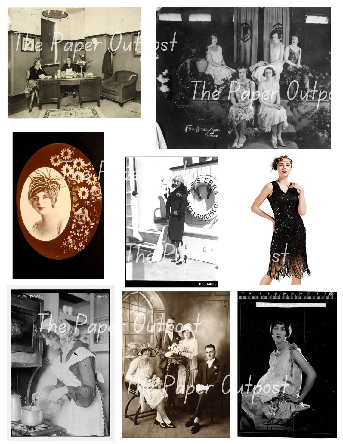 1920s Flapper Printable Images: Digital Download Kit - Etsy