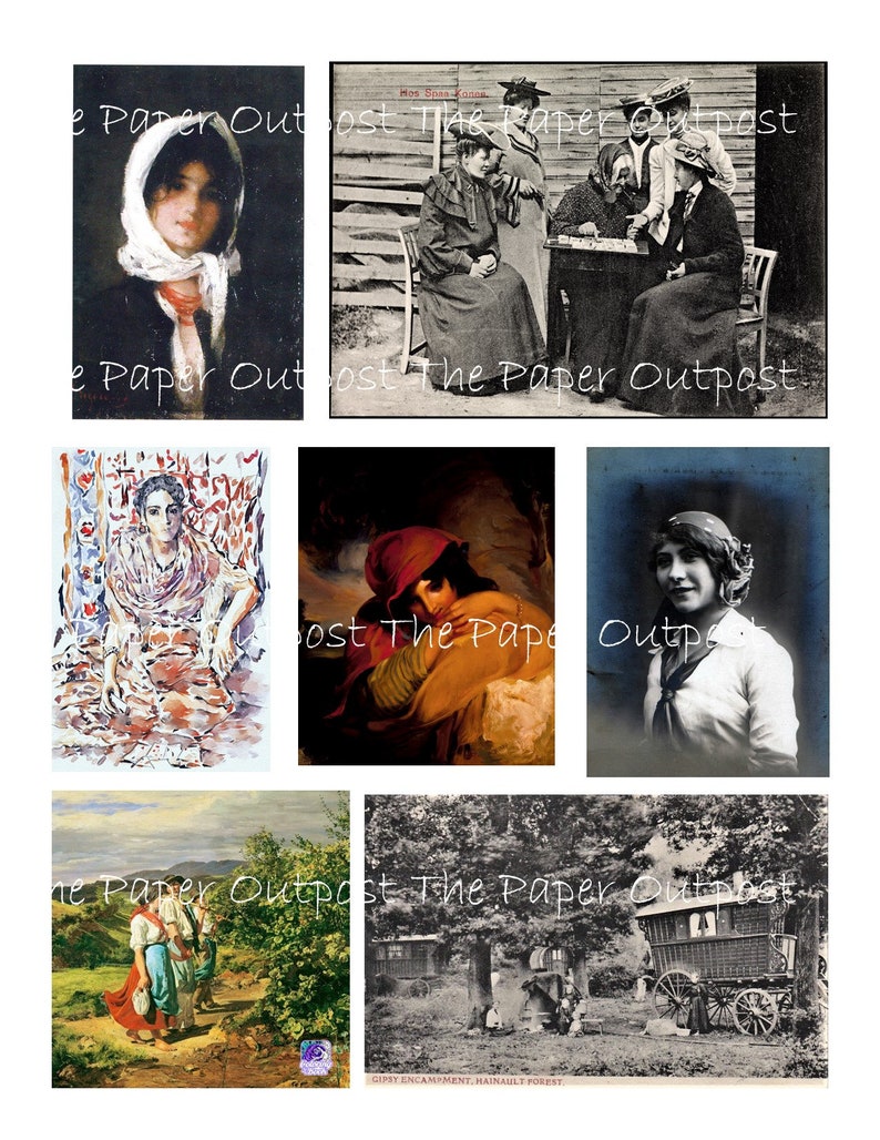 GYPSY HEART Printable Digital Download Printable Image Vintage - Etsy