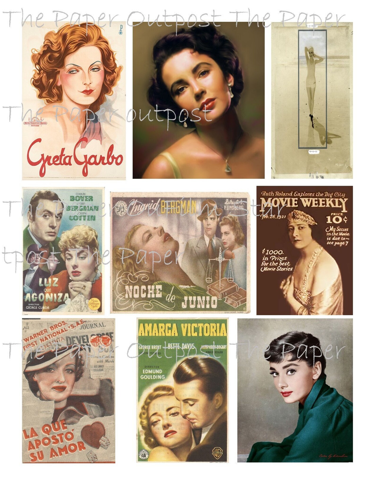 FILM STAR Digital Download Printable Image Digikit Instant - Etsy