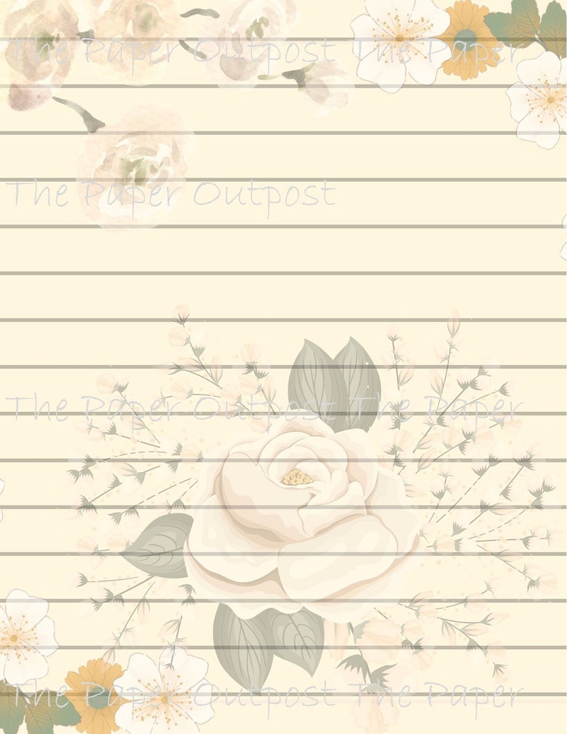 Vanilla Rose Signature Pages Digikit Digital Printable - Etsy