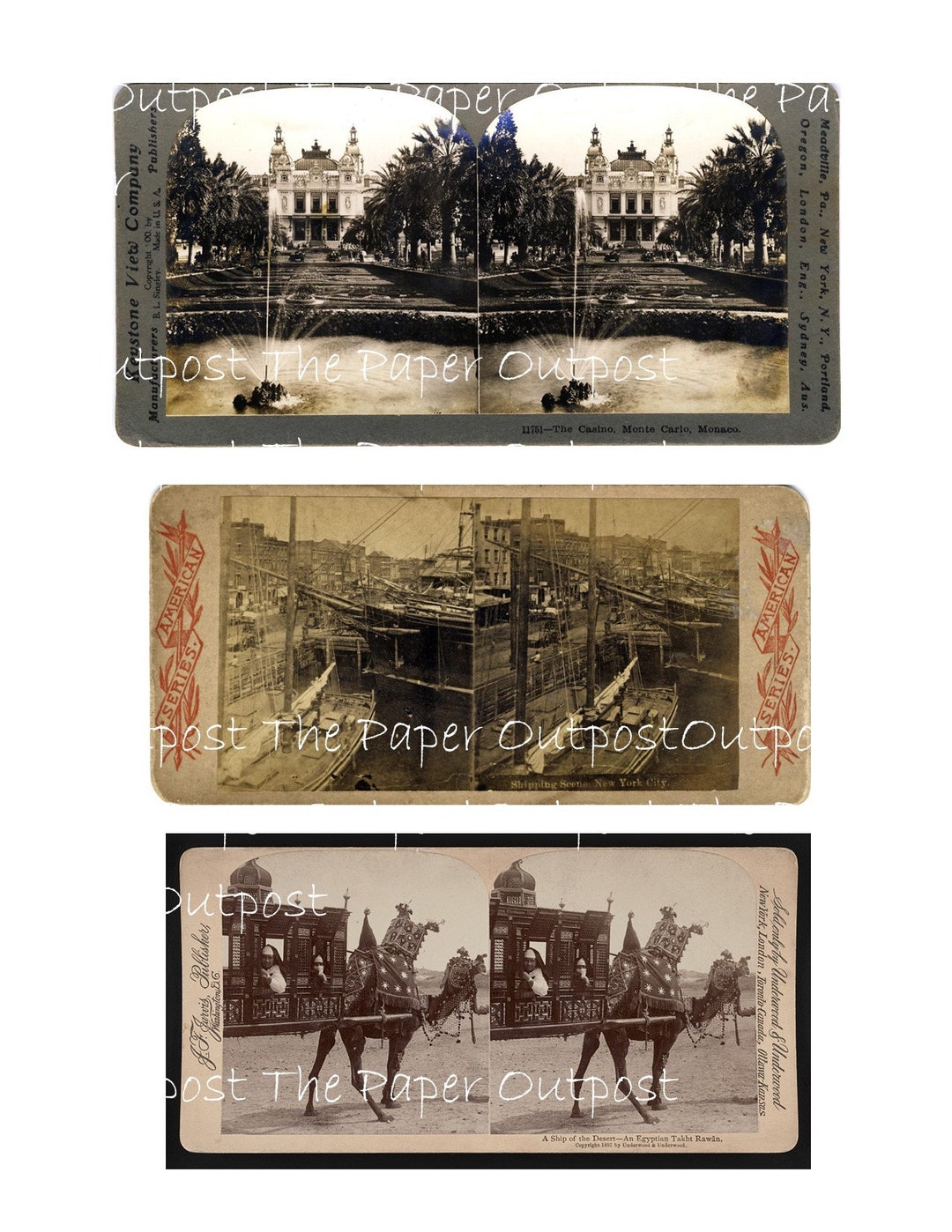 Stereoscopic Photos Digital Printable Kit Digital Kit Digi Kit Digikit ...
