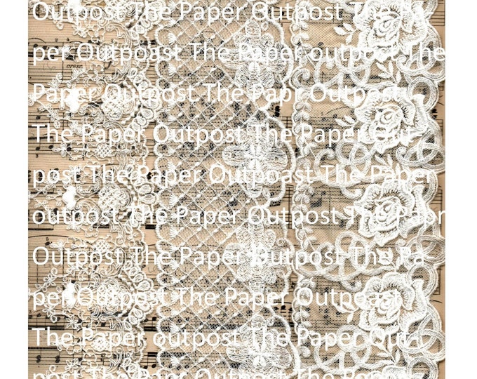 Paper and Lace Vintage Digital Printable Kit Digital Kit Digi - Etsy