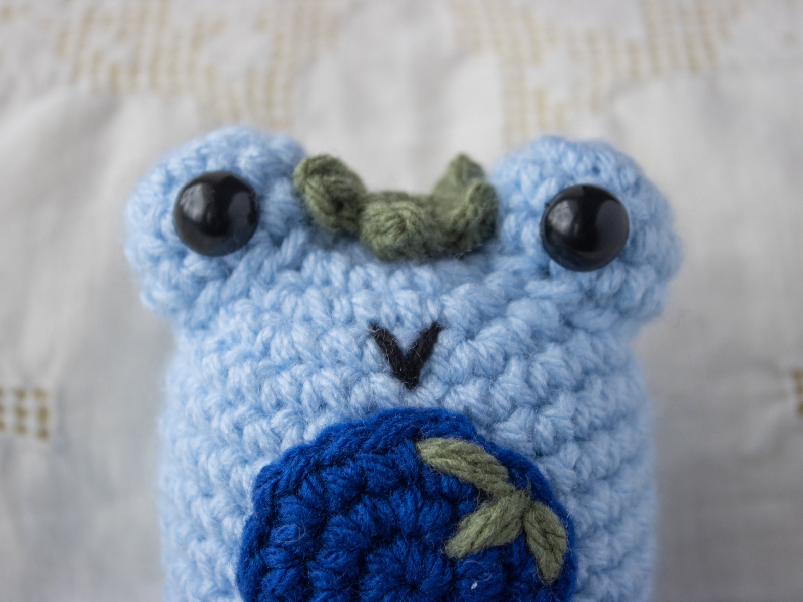 Blueberry Frog Plushie Fruit Frog Crochet Amigurumi - Etsy