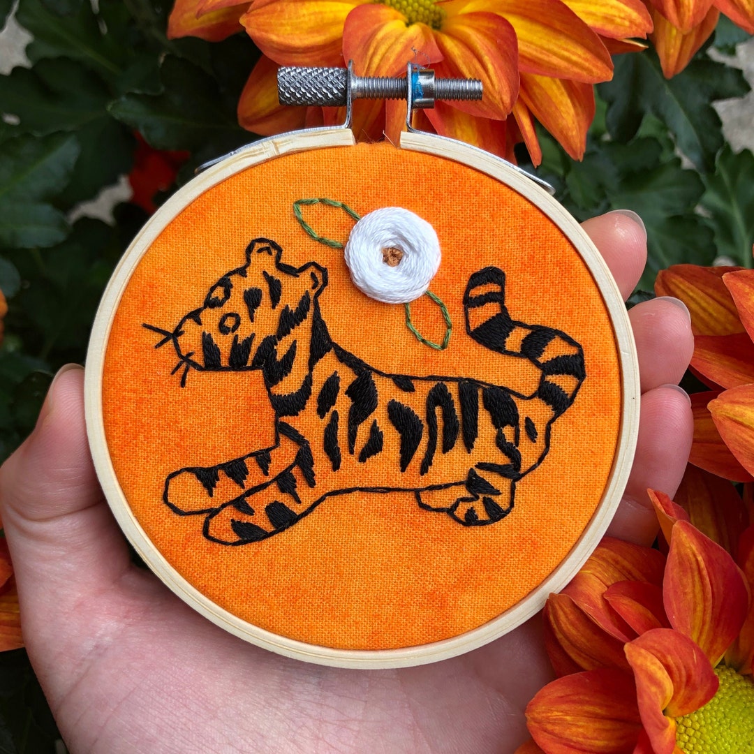 3 Embroidered Tigger - Etsy