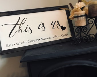 This is us sign | Etsy