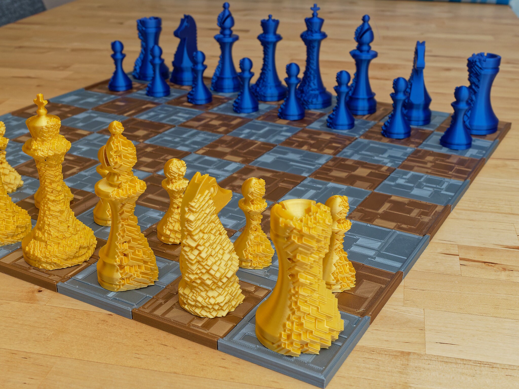 The Glitched Chess Set STL Files for 3D Printing - Etsy Australia