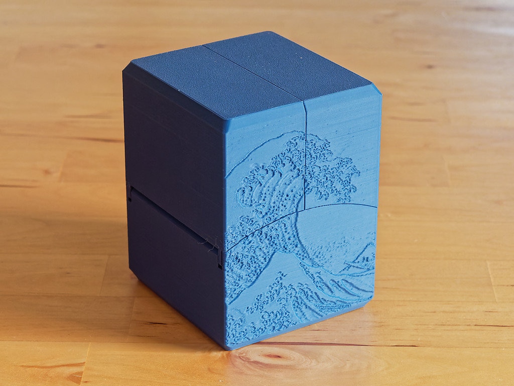 STL Files for Blue 100 Card commander Geared Deck Box With | Etsy