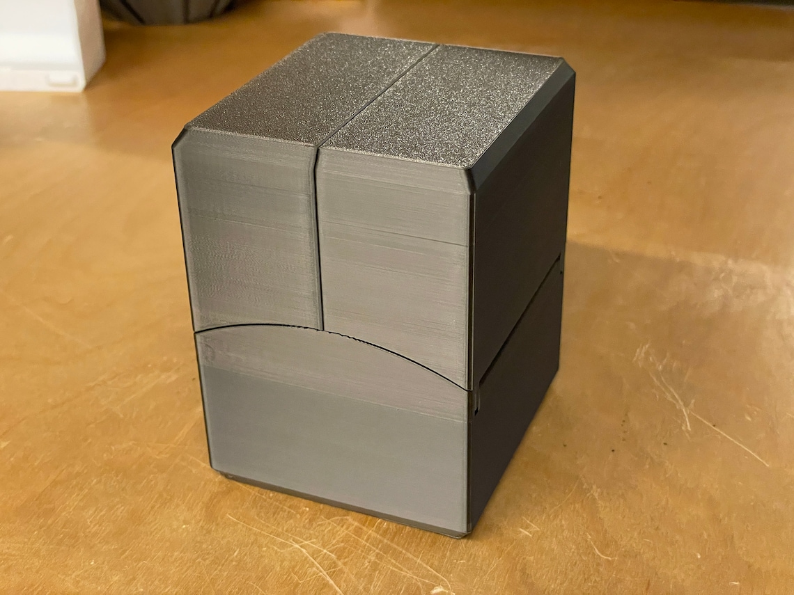 STL Files for 100 Card (no Texture) Geared Deck Box With Magnetic Latch ...