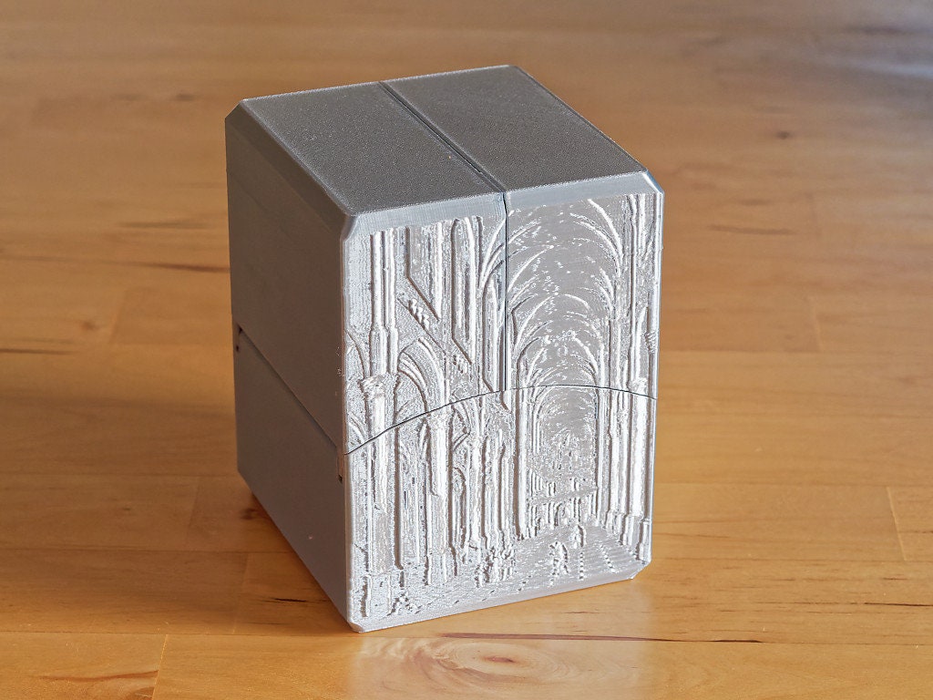 STL Files for White 100 Card commander Geared Deck Box With | Etsy