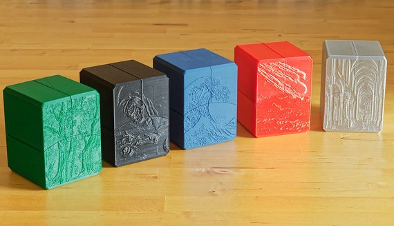 STL Files for Full Five Colour Set 100 Card commander Geared - Etsy