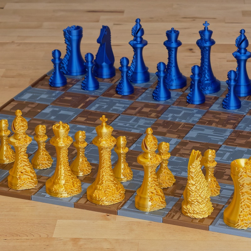 Chess Set Stl - Etsy