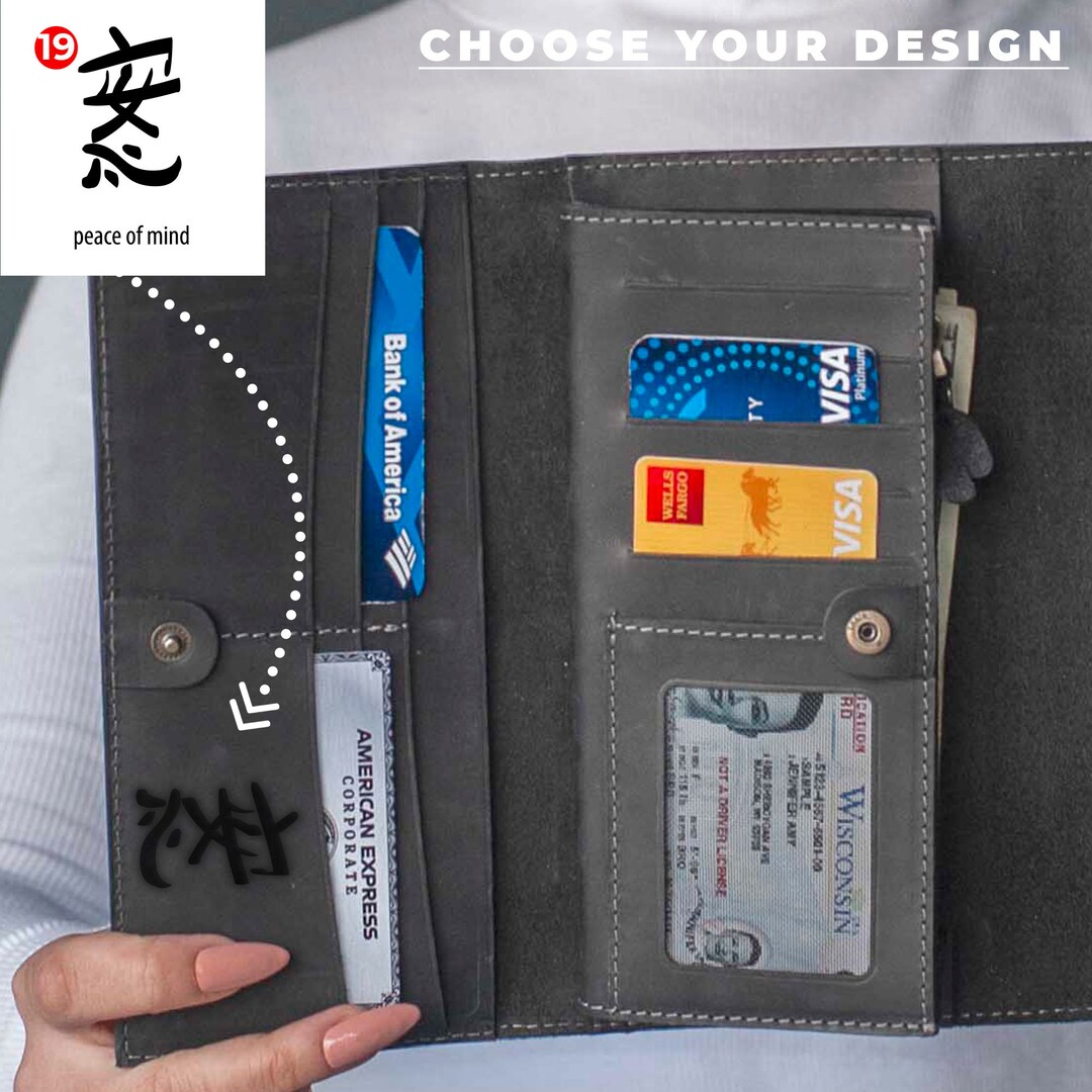 Women's Walletleather Walletmonogram Clutchmothers Day - Etsy