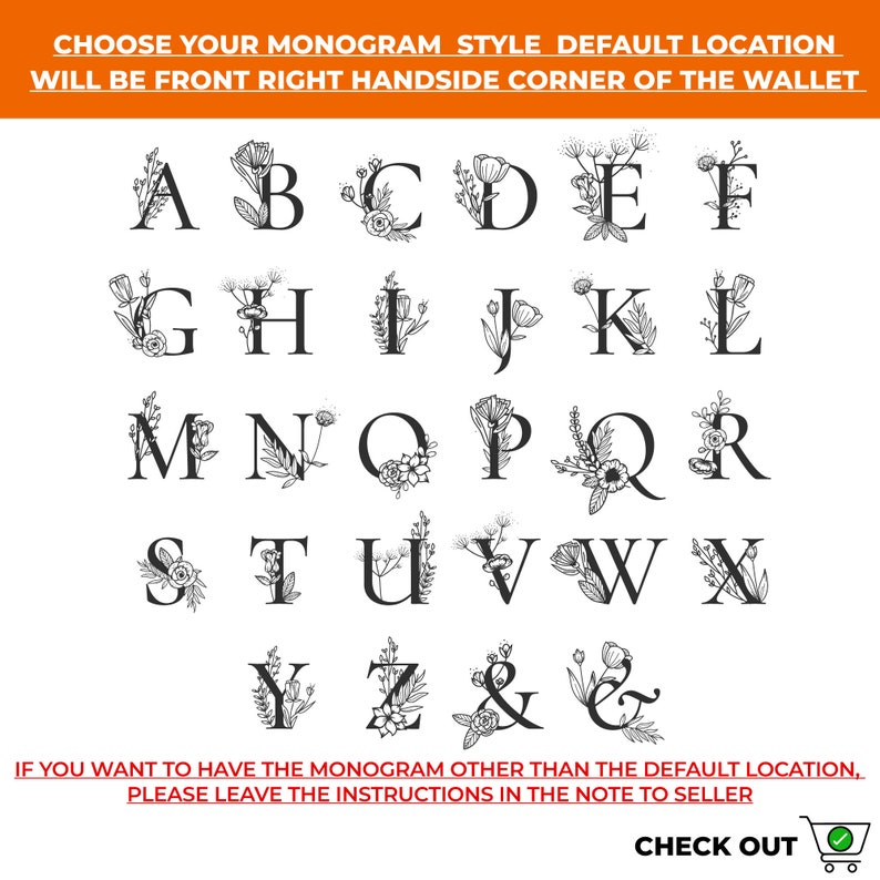 Women's Wallet,leather Wallet,monogram Clutch,mothers Day Gift ...