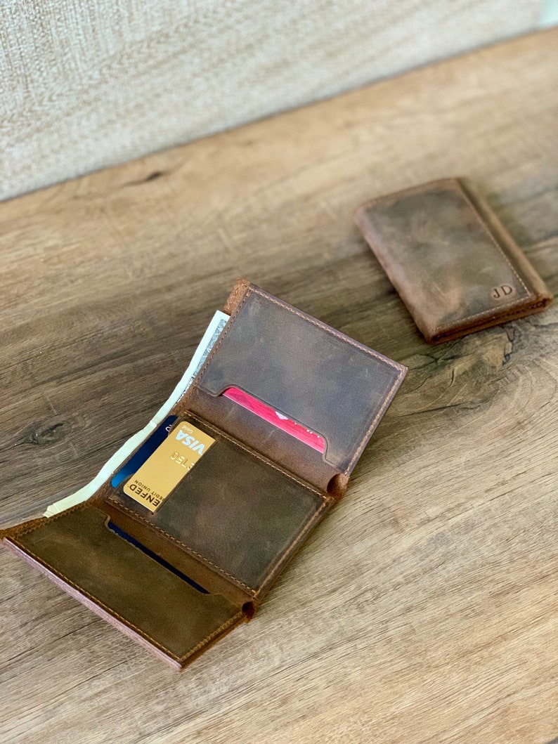 Man Wallet TRIFOLD mens wallet Men LEATHER Wallet | Etsy