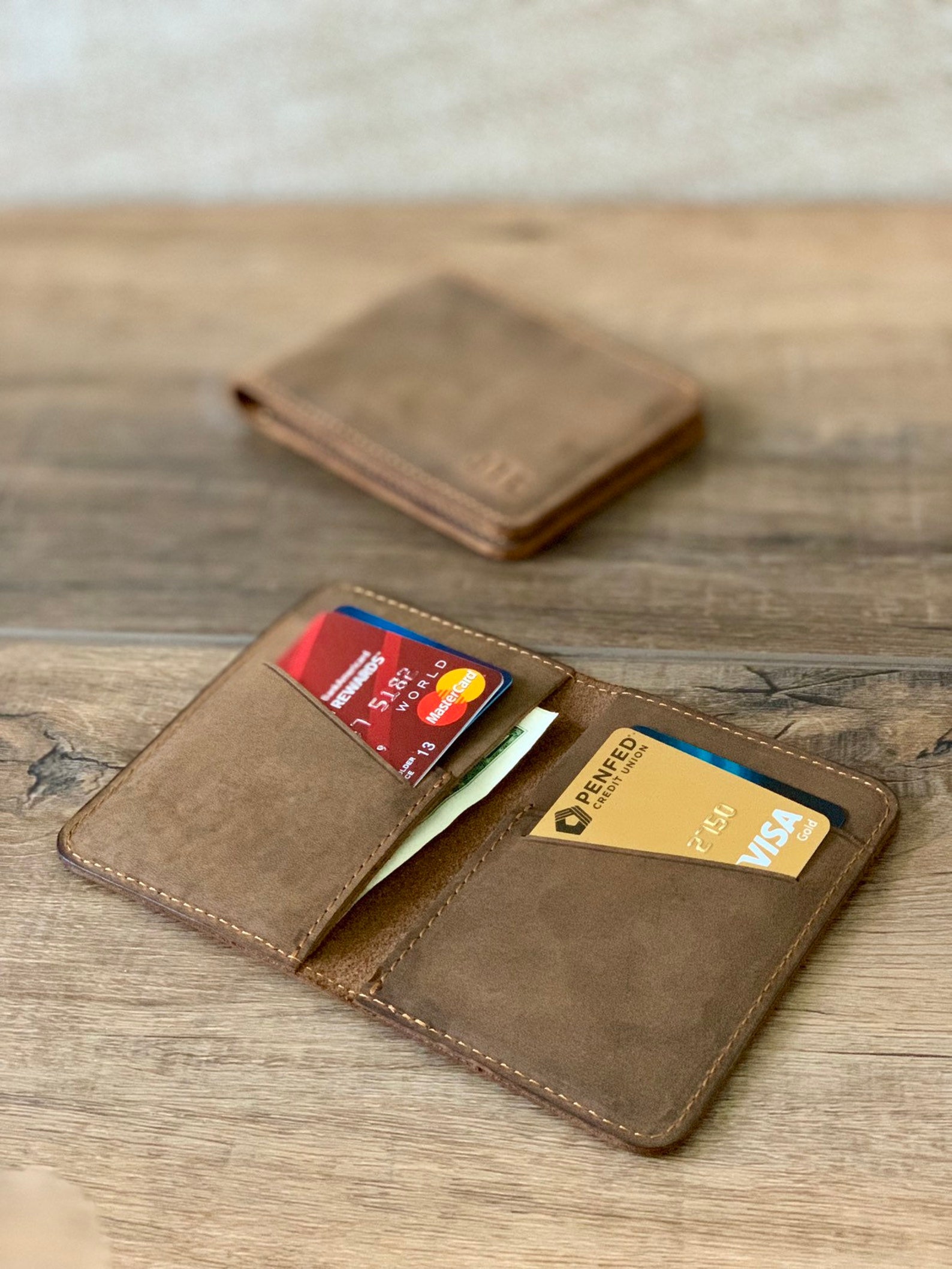 Front Pocket Wallet Mens Wallet Minimalist Leather Wallet - Etsy
