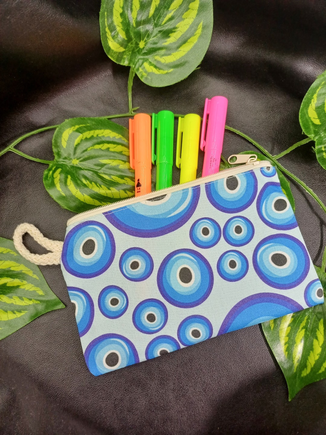 Evil Eye Turkish Wallet, Evil Eye Authentic Coin Purse, Blue Evil Eye ...