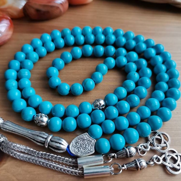 Blue Prayer Beads - Etsy