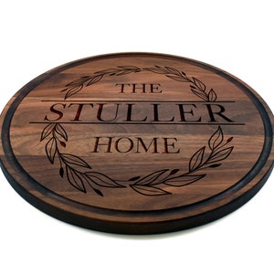 Large Round Cutting Board, Charcuterie Board, Engraved Cutting Boards ...