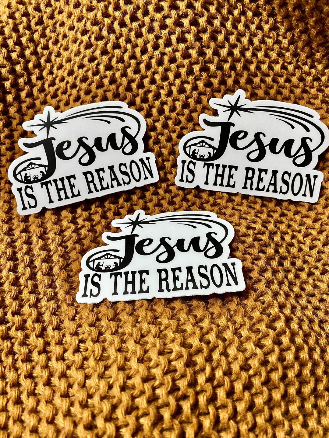 Jesus is the Reason Sticker, 3x2 In. - Etsy
