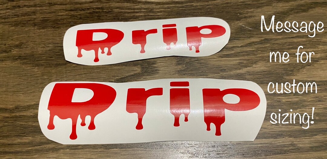 Drippy Name Decals - Etsy
