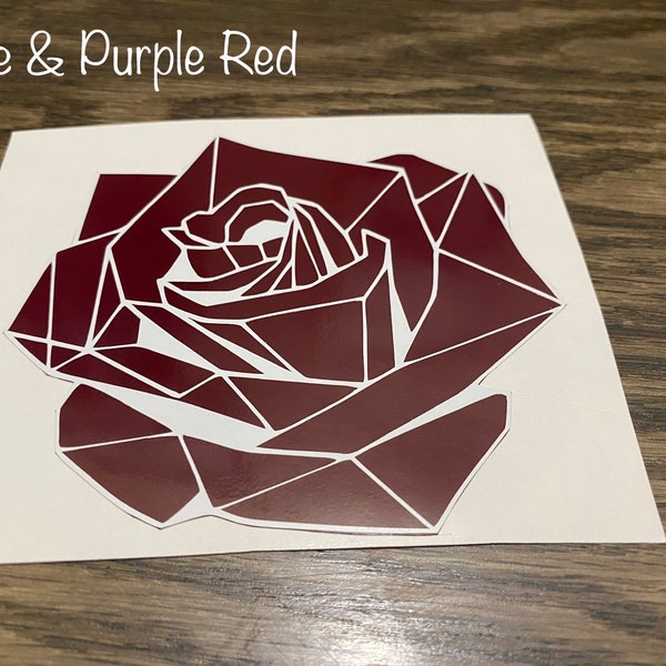 Geometric Rose - Etsy