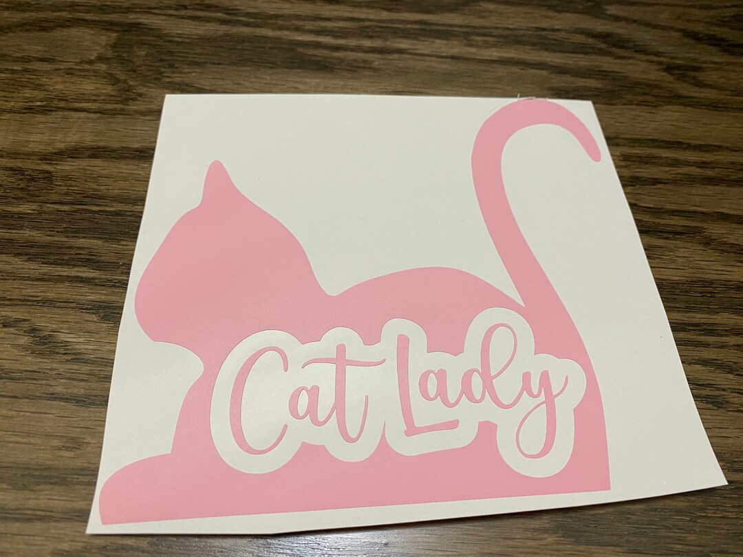 Cat Vinyl Decals Custom Cat Decals - Etsy