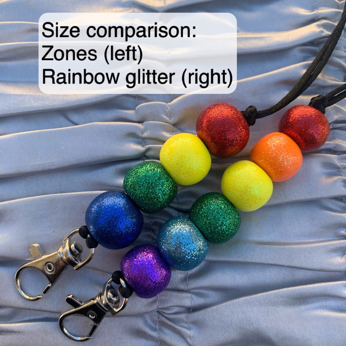 Zones of Regulation Larger Lanyard. Handmade polymer clay with | Etsy