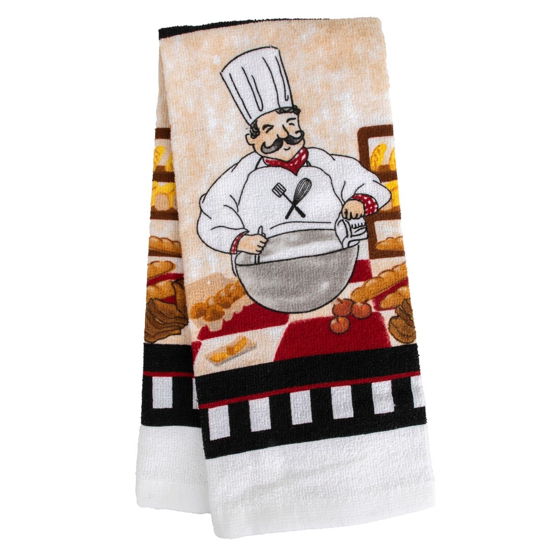 Home Collection Chef-themed Kitchen Towels, 15x25 In. 2 Pieces - Etsy