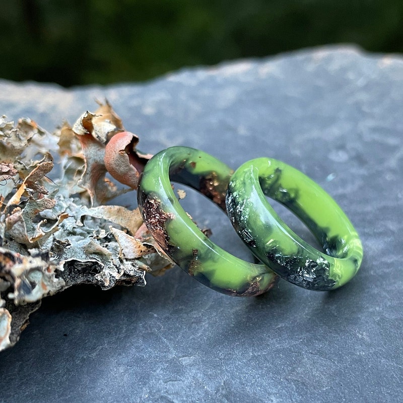 Handmade Resin Ring - Etsy