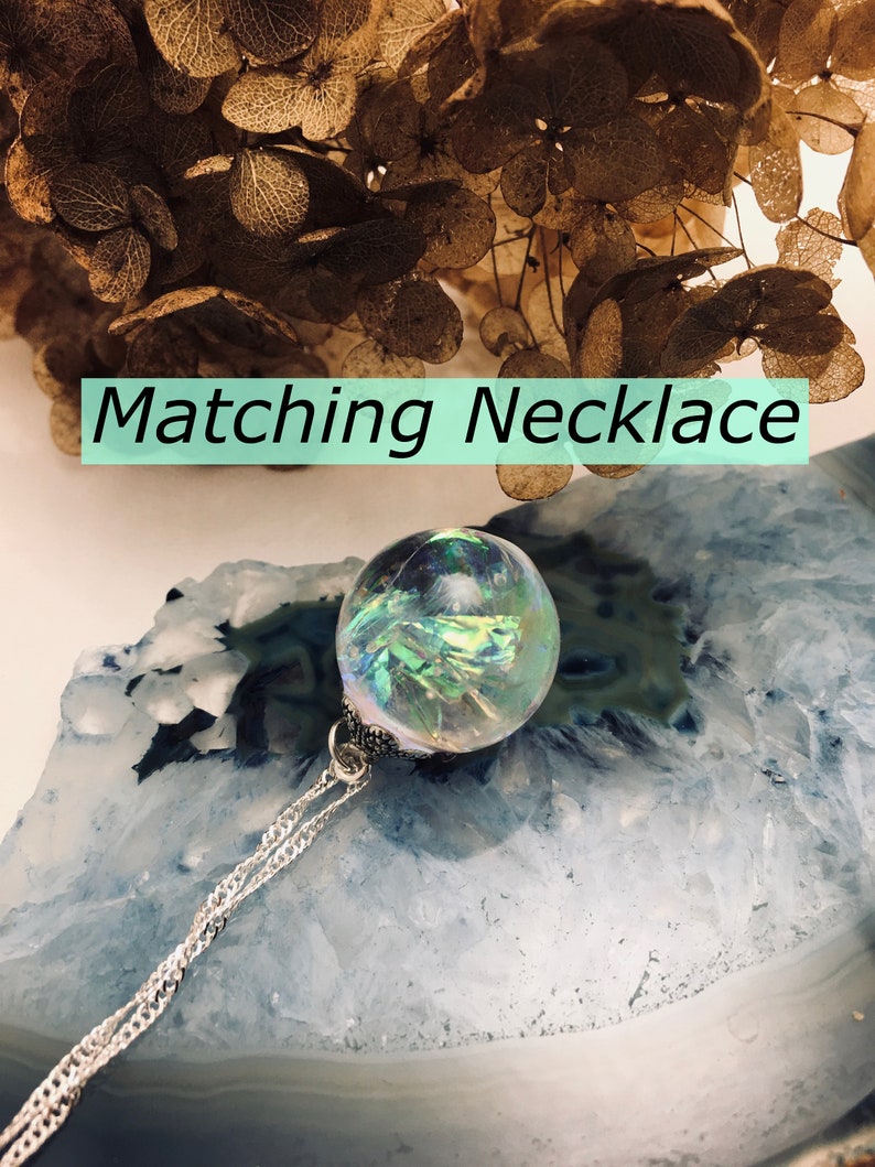 Epoxy Resin Ring Blue Resin Ring Iridescent Ring Best - Etsy