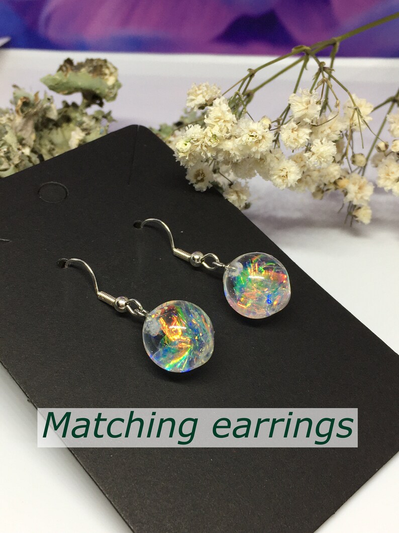 Epoxy Resin Ring Blue Resin Ring Iridescent Ring Best - Etsy