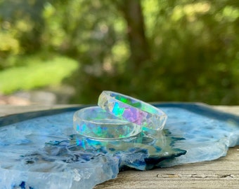 Holographic Ring - Etsy