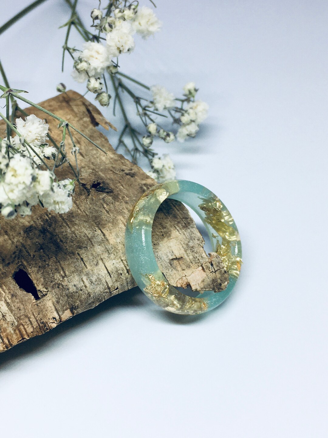 Glow Resin Ring, Epoxy Ring, Green Jade Ring, Resin Ring Women, Couples ...