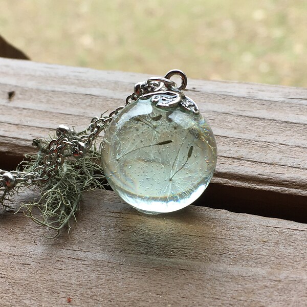 Dandelion Necklace - Etsy