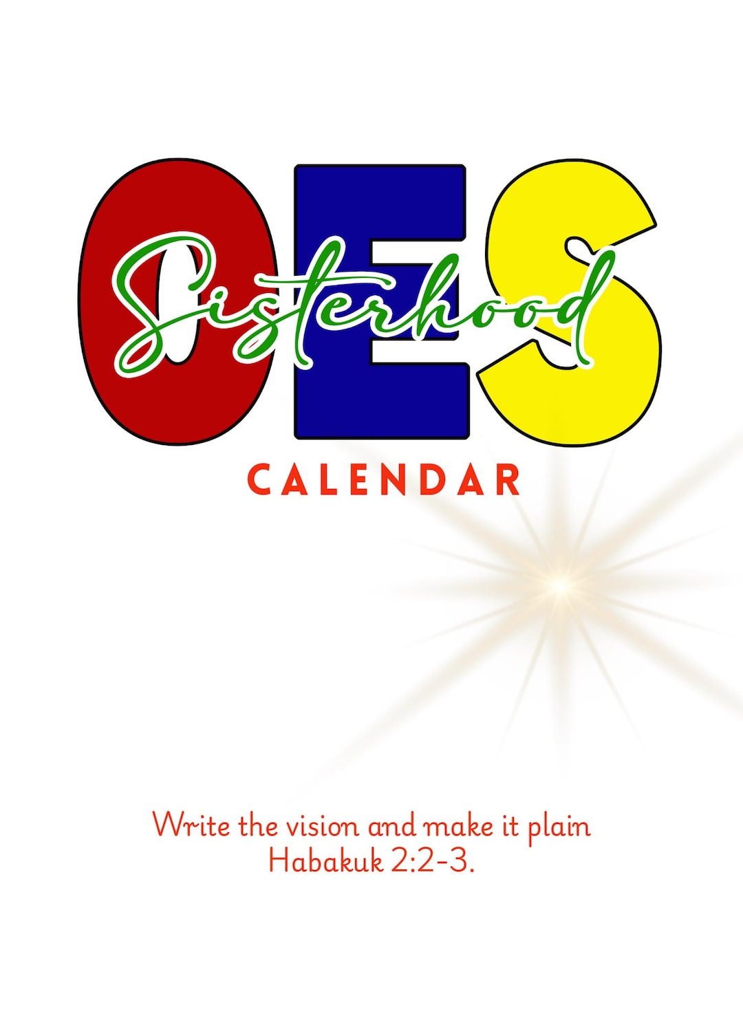 OES Calendar - Stay Organized and Connected - Etsy