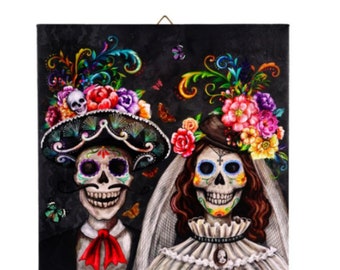 Day of the dead art | Etsy