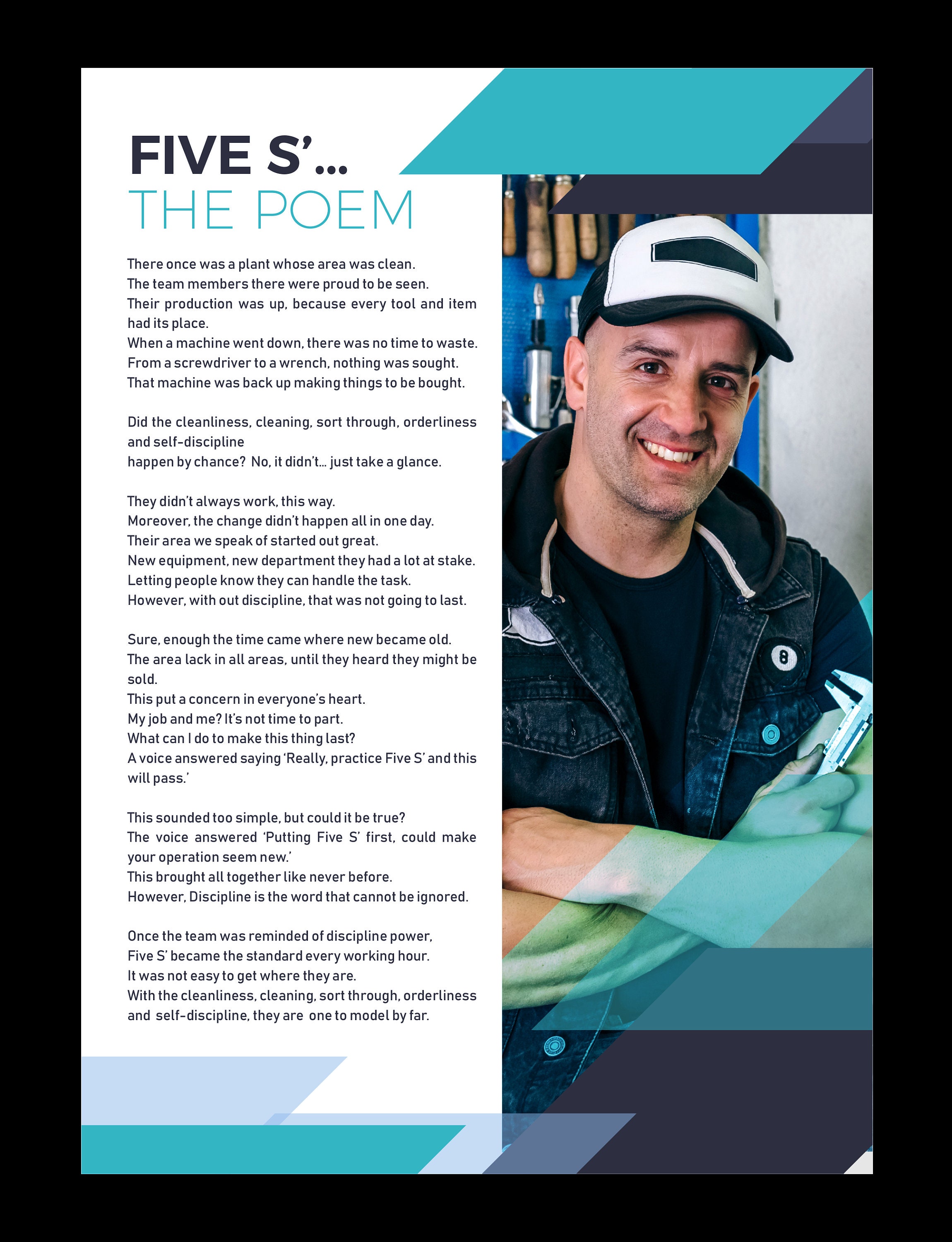 Lean Manufacturing Five S' Poem - Etsy