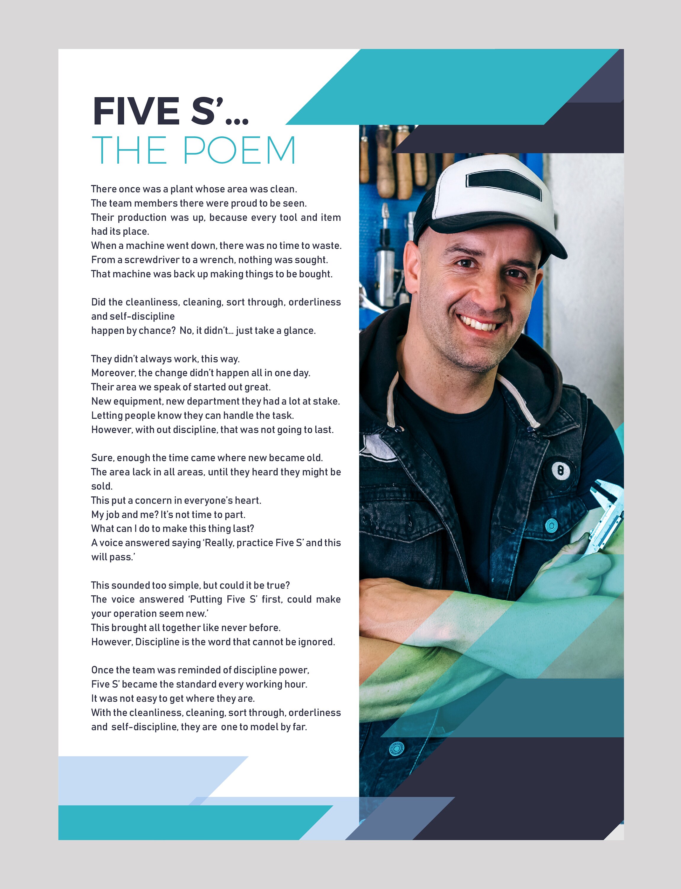Lean Manufacturing Five S' Poem - Etsy