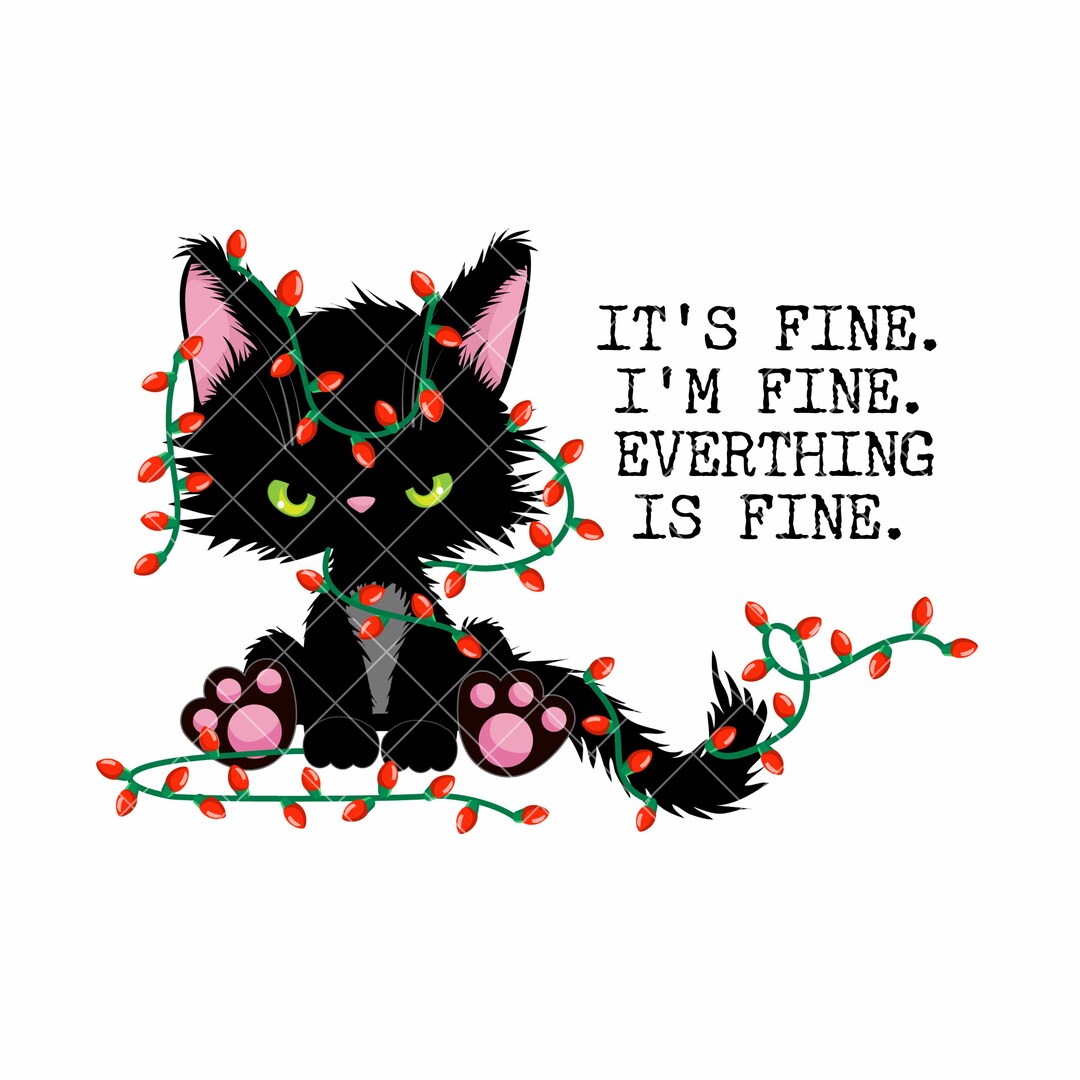Angry Christmas Cat PNG: Funny Sublimation Design (digital Download) - Etsy
