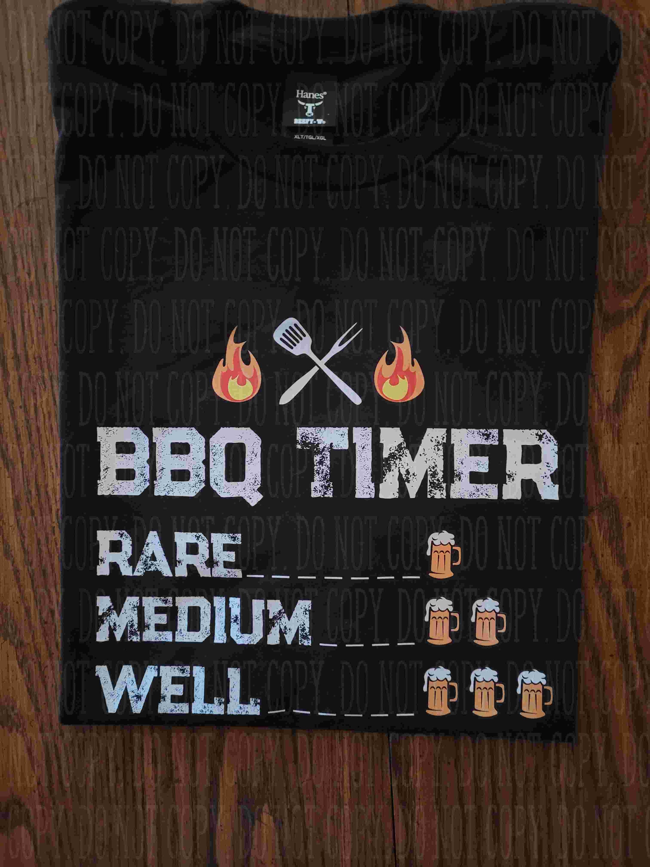 BBQ Timer, 2 Versions INSTANT DOWNLOAD, Png Download, Sublimation ...