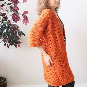 Crochet Long Cardigan Duster PATTERN. Crochet Duster. Easy Stitches and ...