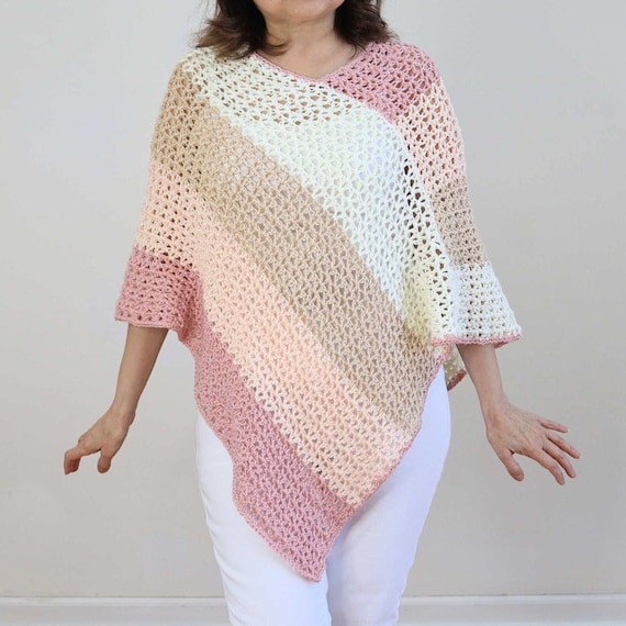 Light Crochet Poncho Pattern Lacey & Lightweight Summer Crochet Poncho