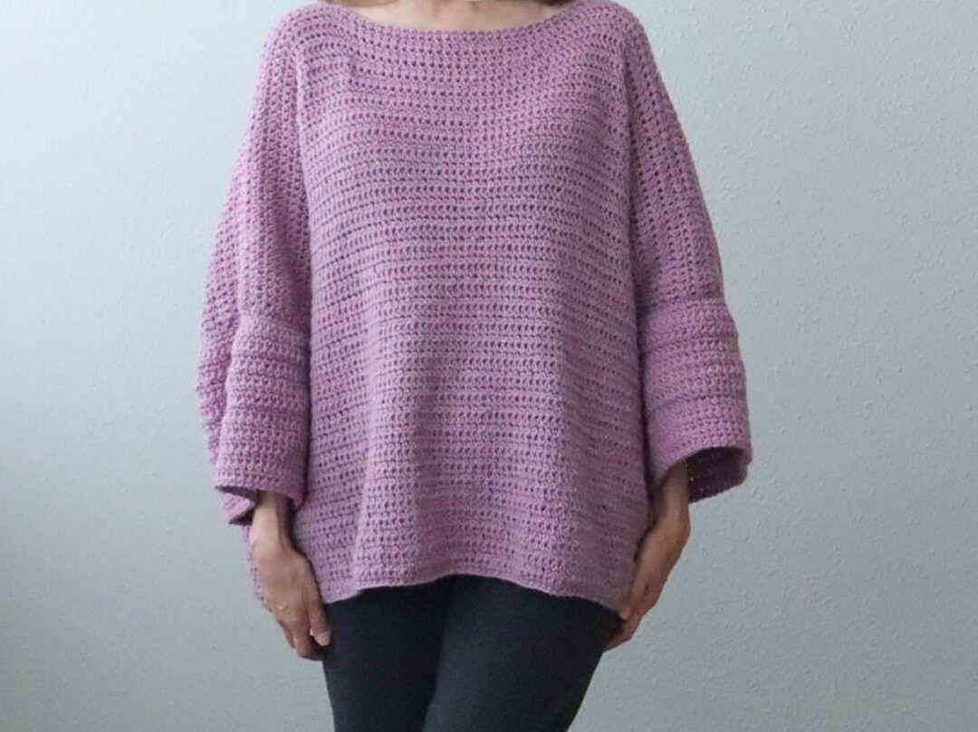 Crochet PATTERN for Crochet OVERSIZED Pullover Sweater for Women ...